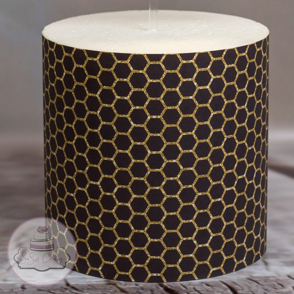 Honeycomb Icing Sheet Cake Wrap - Edible Cake Art