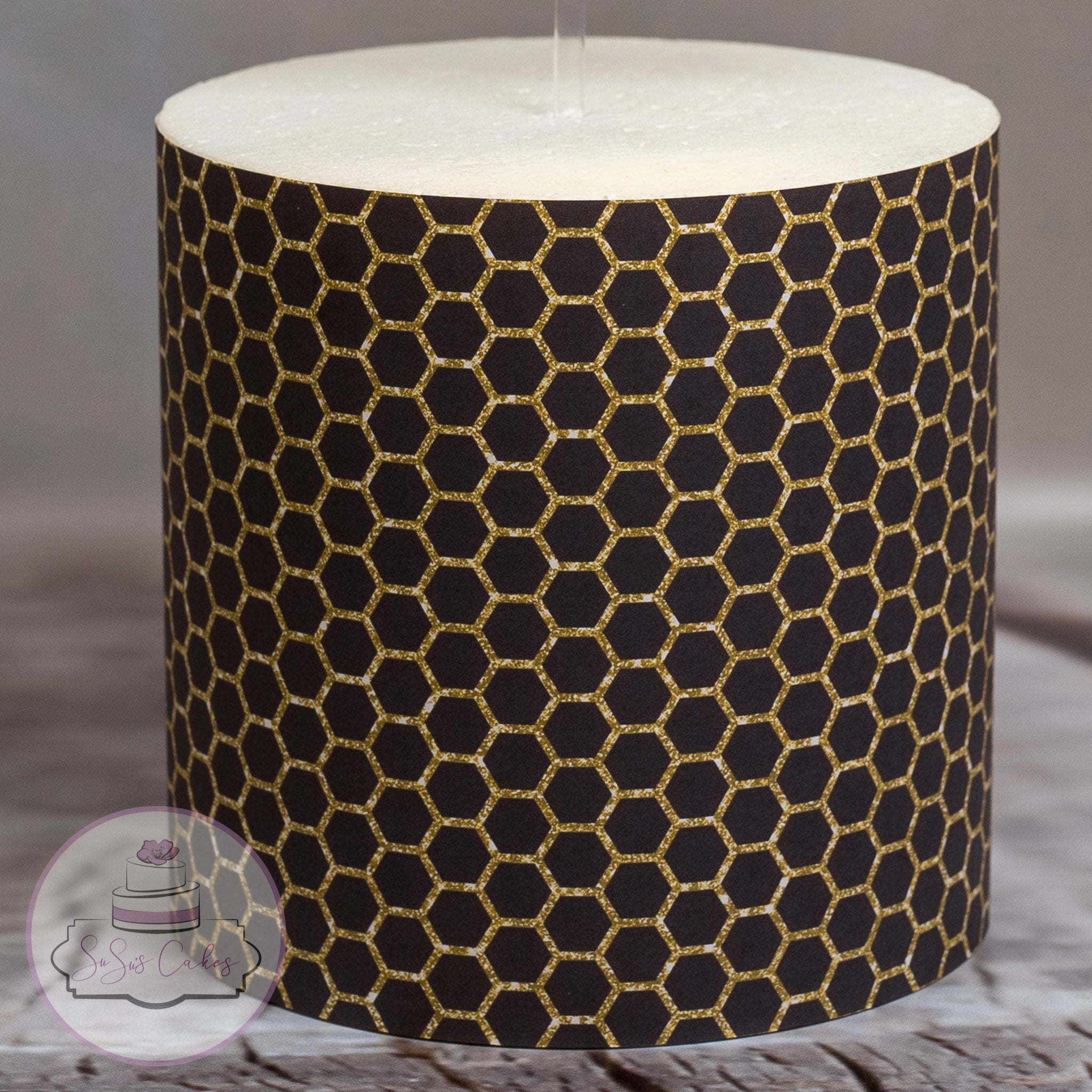 Honeycomb Icing Sheet Cake Wrap - Edible Cake Art