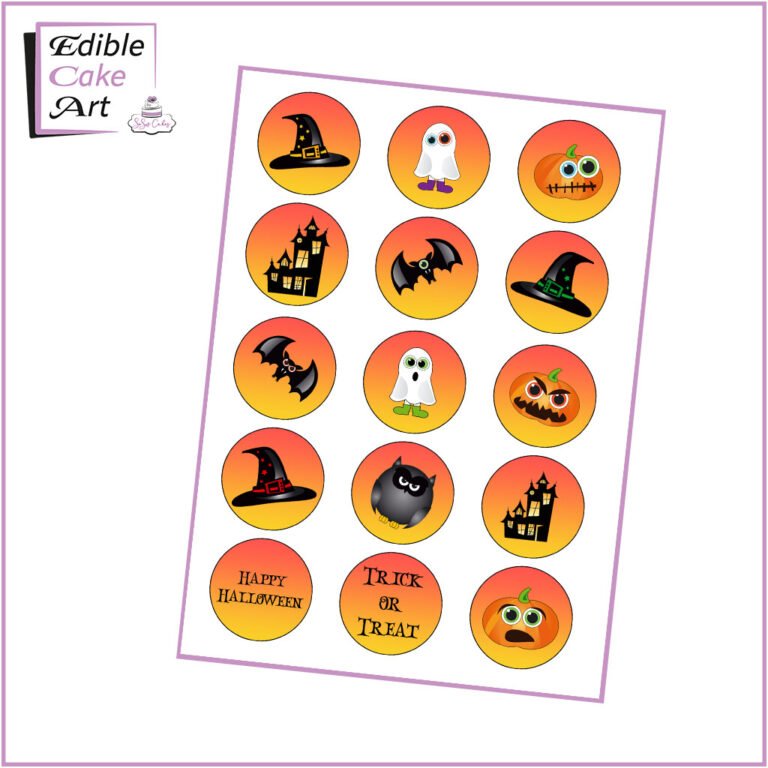 Halloween Cupcake Toppers - Edible Cake Art