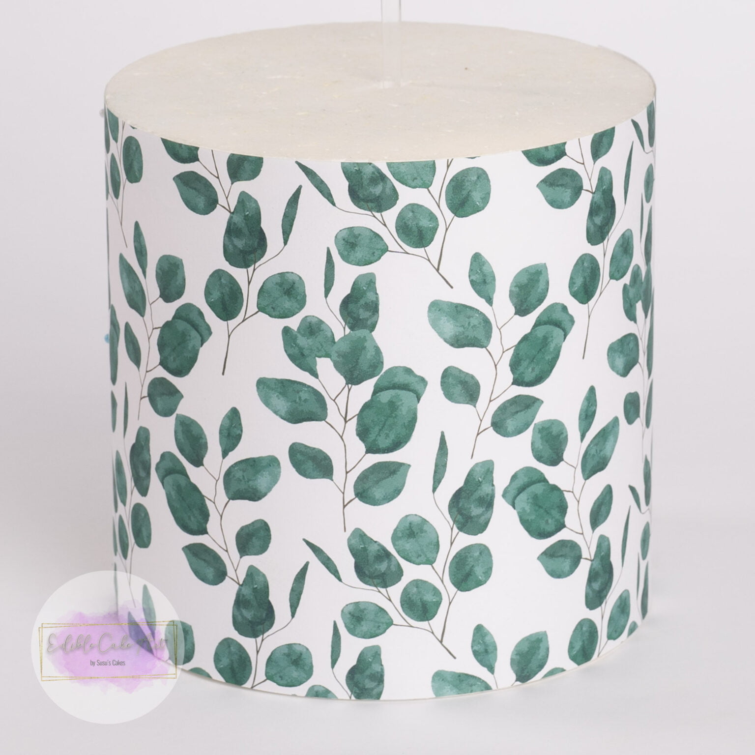 Eucalyptus Cake Wrap - Edible Cake Art