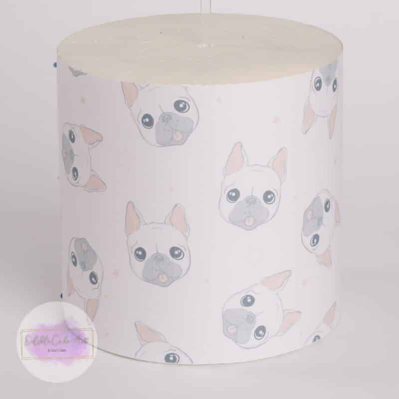 French Bulldog Face Cake Wrap - Edible Cake Art