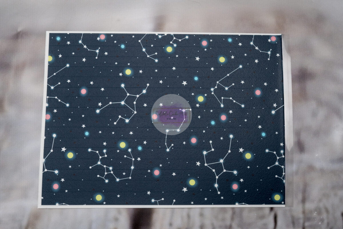 Constellation Cake Wrap - Edible Cake Art