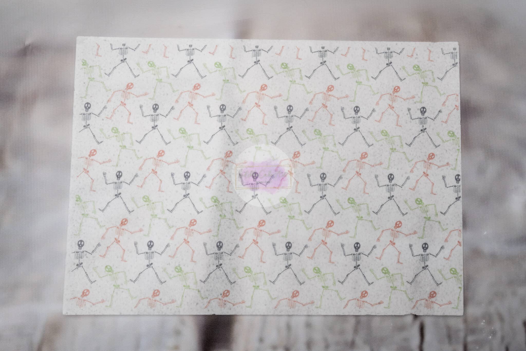 Colourful Skeletons Cake Wrap - Edible Cake Art