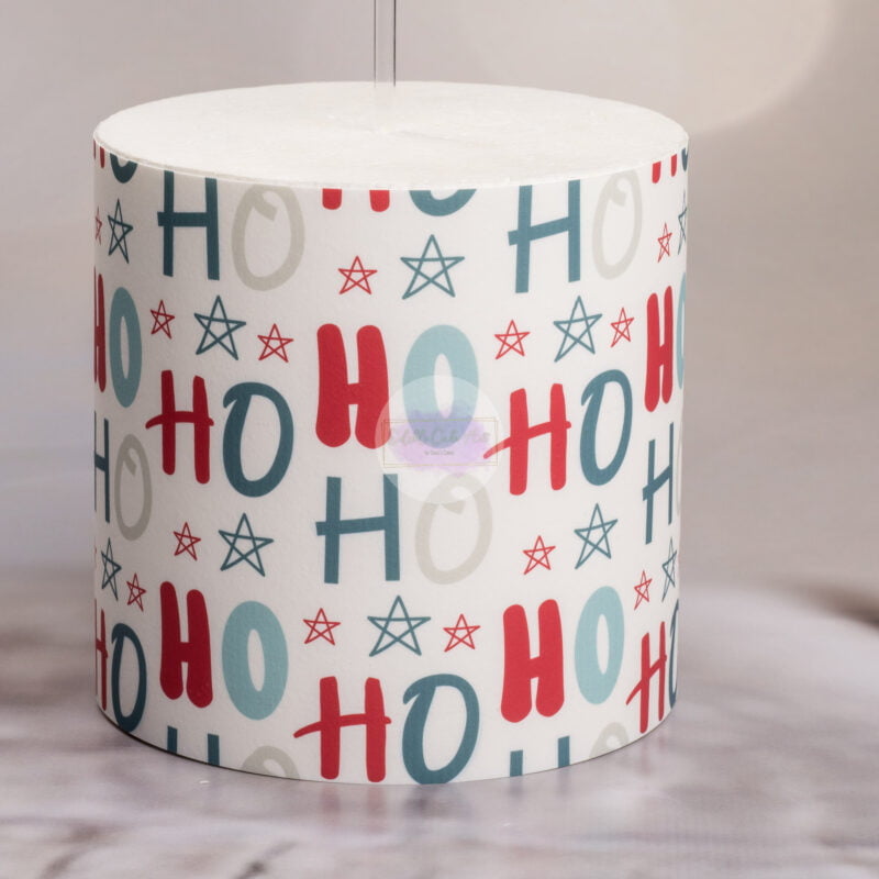 Ho Ho Ho Cake Wrap - Edible Cake Art