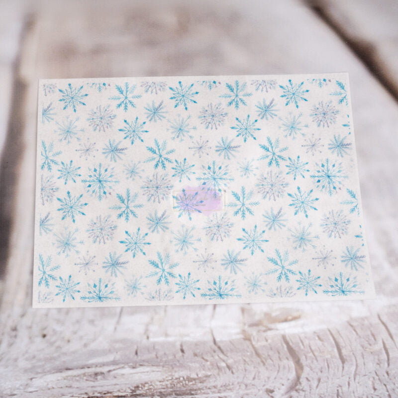 Snowflakes Cake Wrap - Edible Cake Art