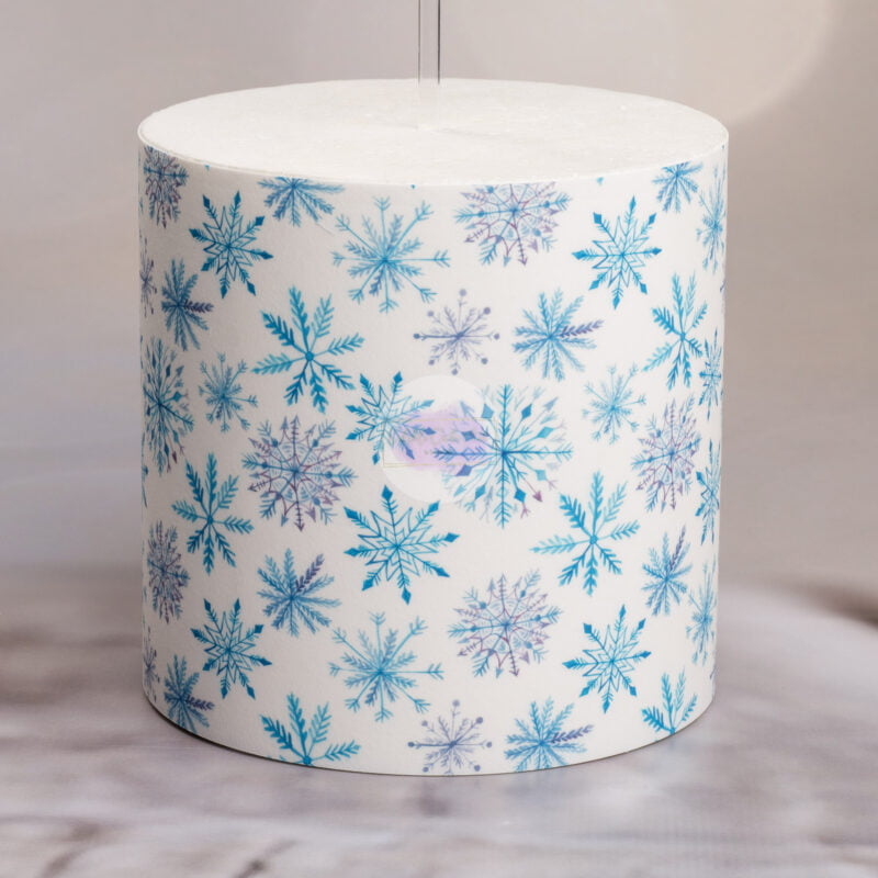 Snowflakes Cake Wrap - Edible Cake Art