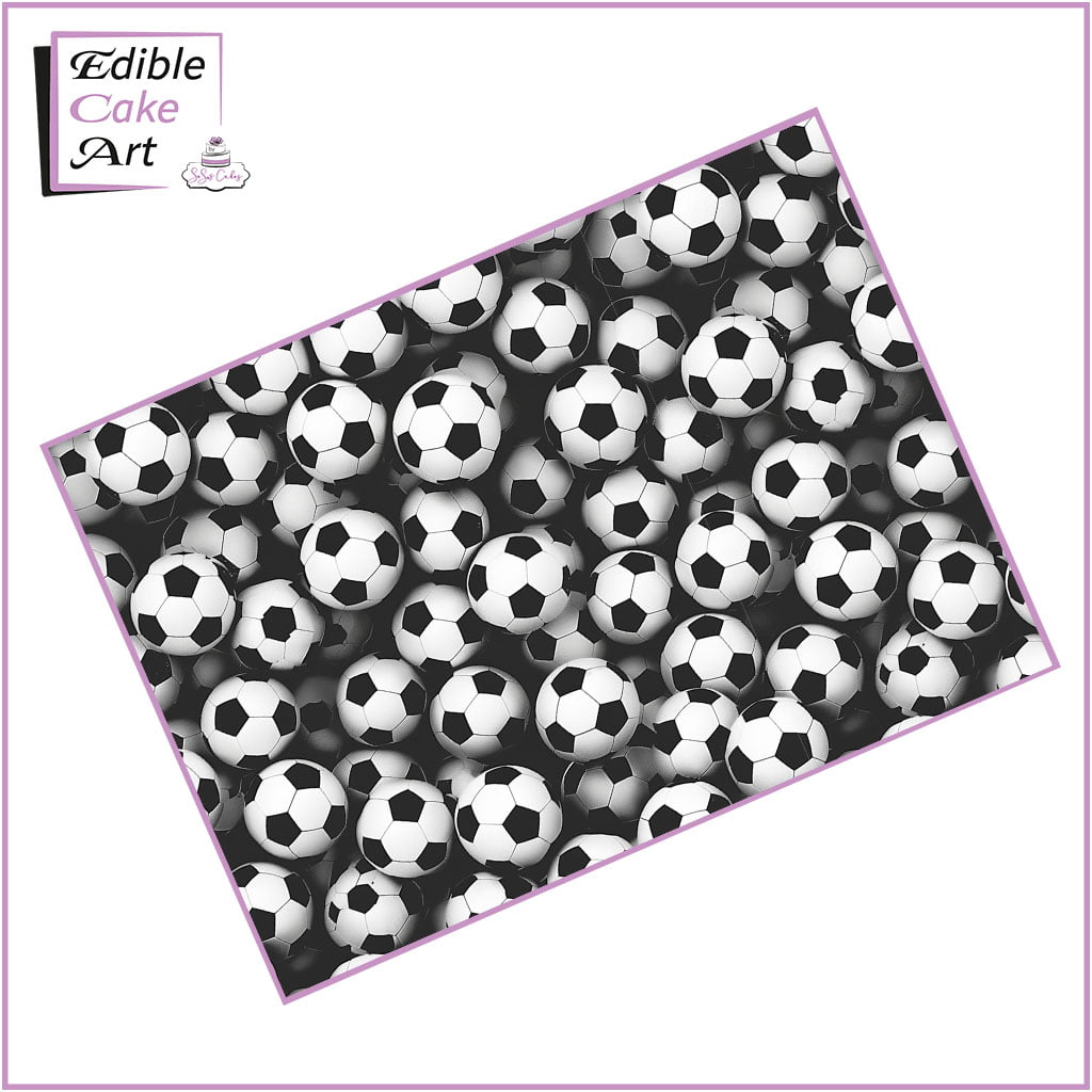 Football Icing Sheet Cake Wrap - Edible Cake Art