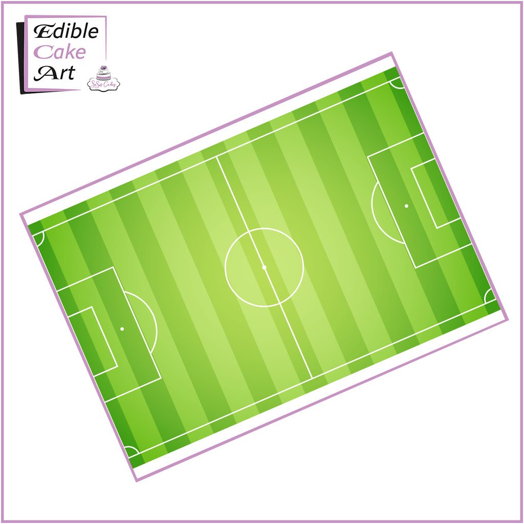 Football field Icing Sheet - Edible Cake Art